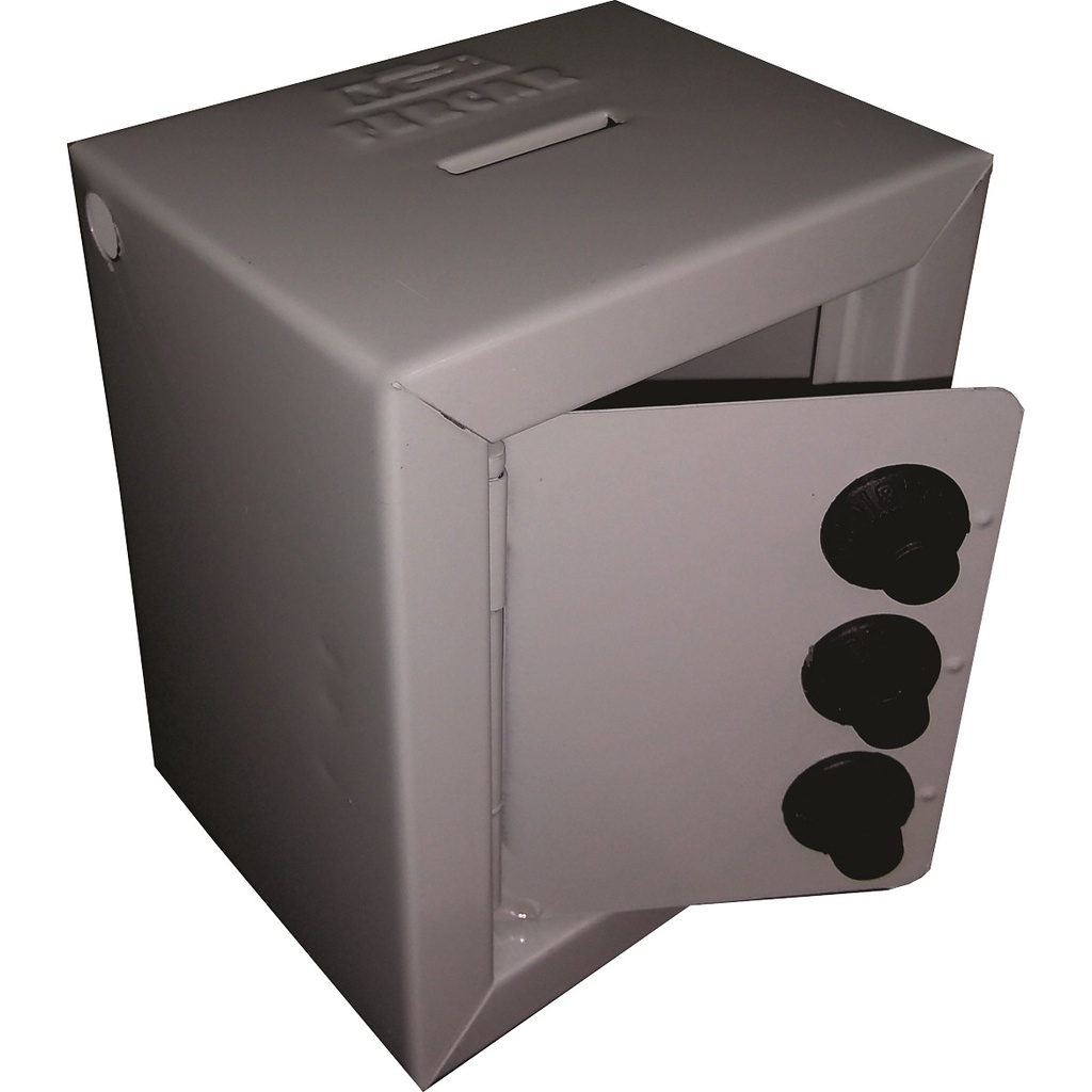 Mini Cofre em Chapa De Metal Com Segredo Cofrinho Moeda Cedula Fercar ...