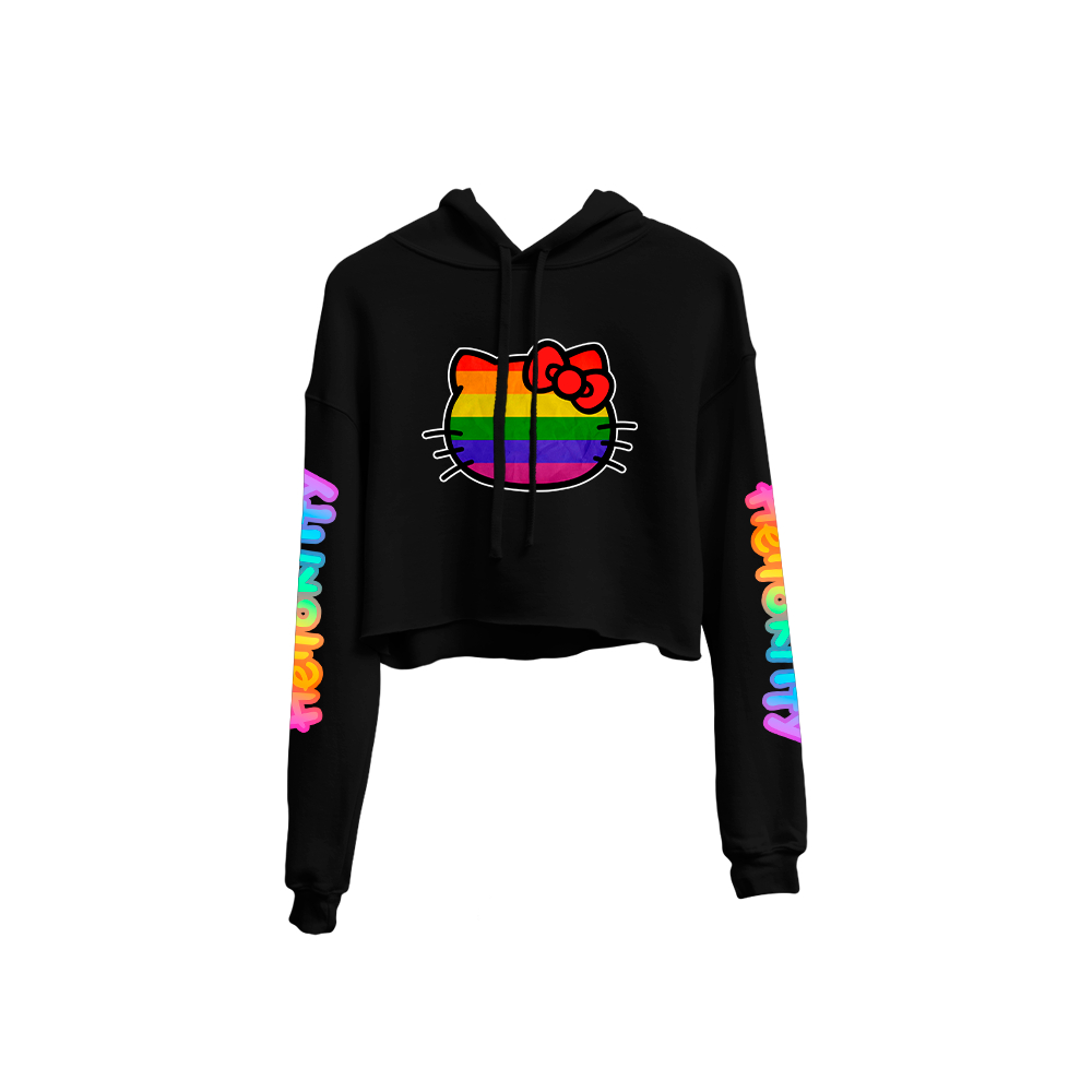 Moletom Cropped Hello Kitty Bandeira LGBT REF 1081 | Shopee Brasil