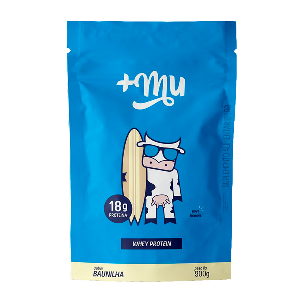 Whey Protein Tradicional 900g +Mu - Mais Mu | Shopee Brasil