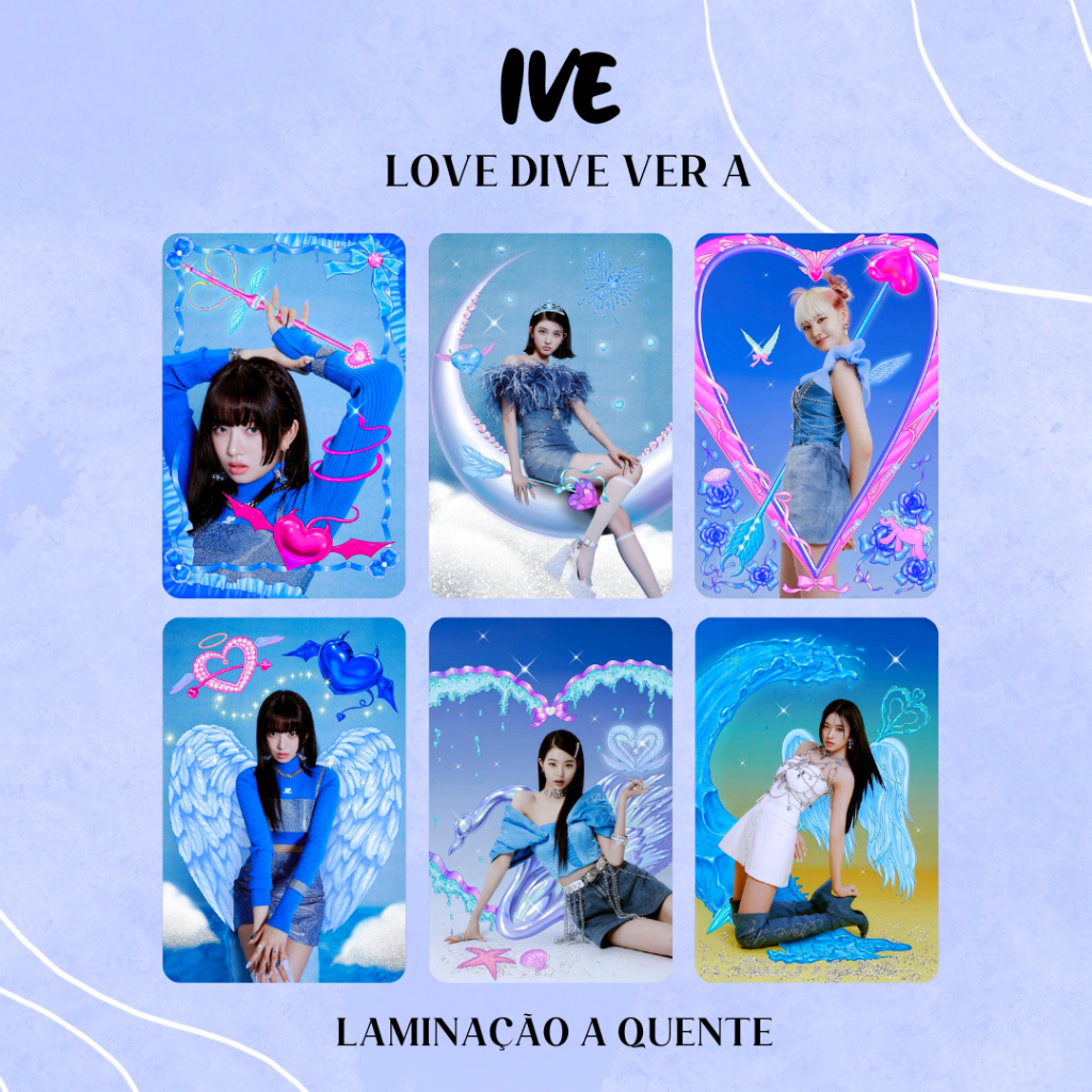 Photocards IVE LOVE DIVE | Shopee Brasil