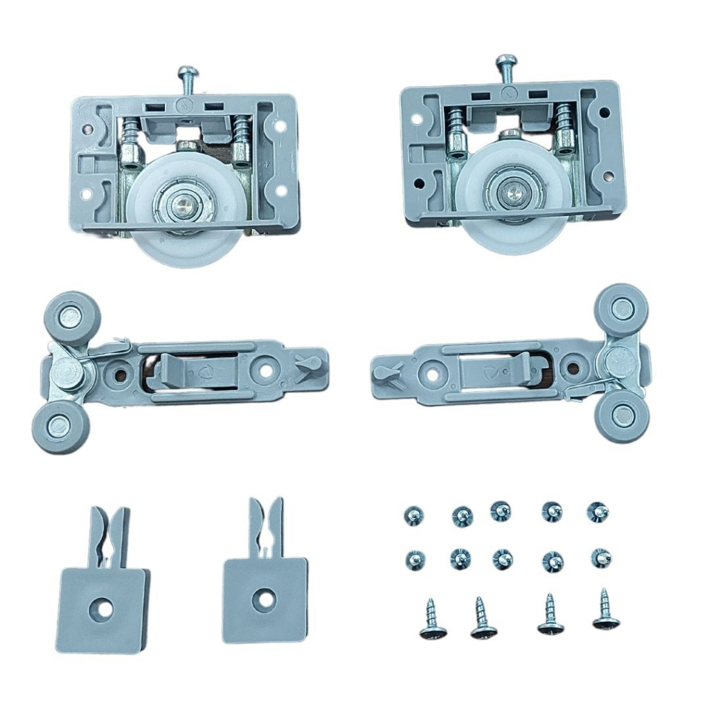 Kit Porta De Correr Sistema Cm-100 Roldana Guarda Roupa 50kg | Shopee Brasil