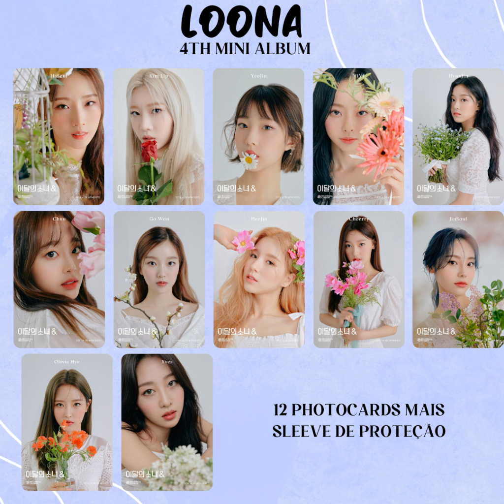 Photocards Loona 4th mini album | Shopee Brasil