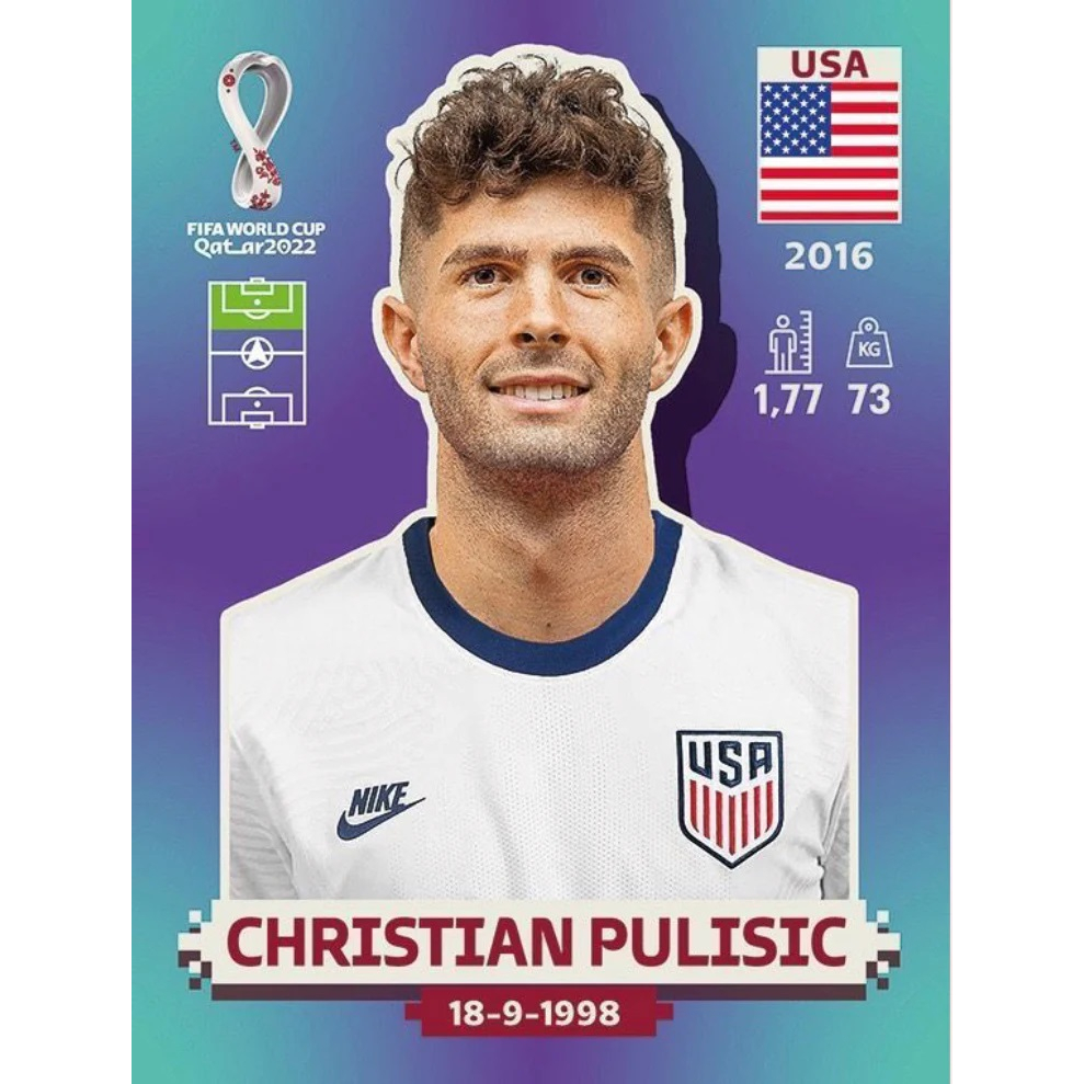 USA - Estados Unidos - Panini World Cup 2022 Stickers - USA - Várias ...