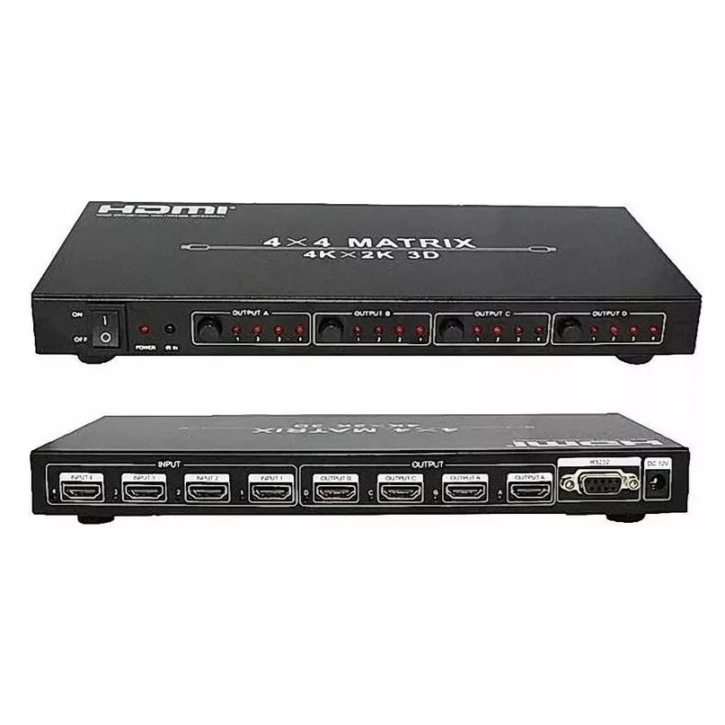 Switch/splitter Matrix 4x4 Hdmi 3d Full Hd | Shopee Brasil