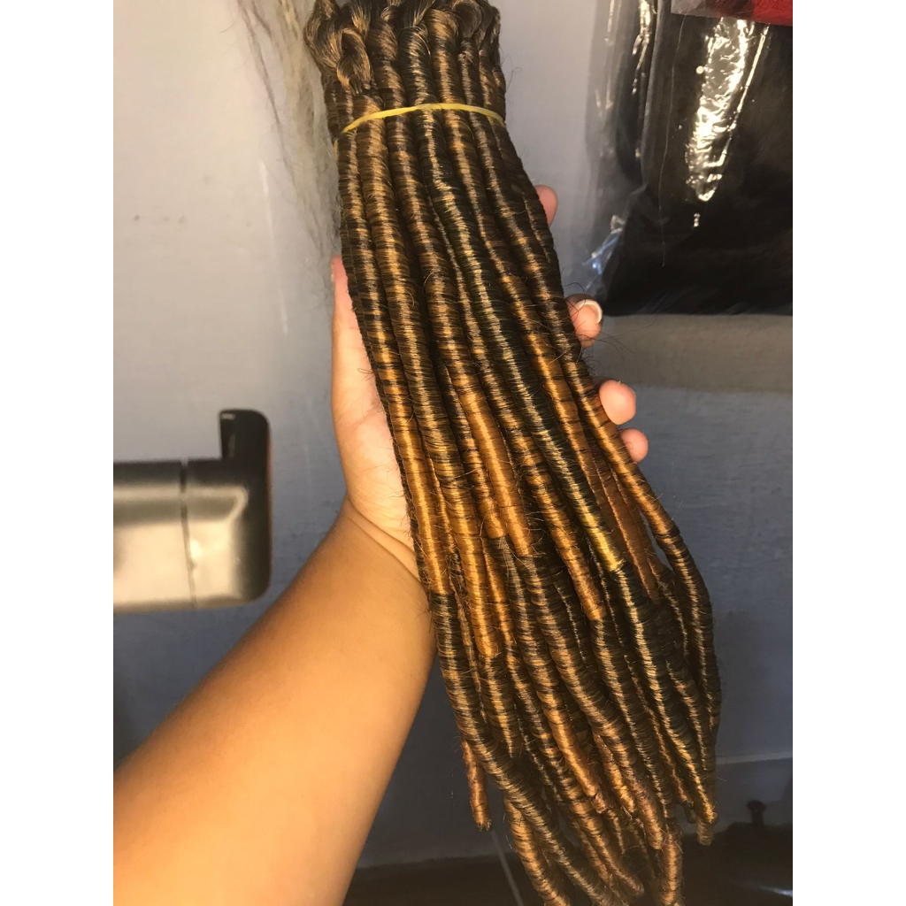 Kit 120 Faux locs Removíveis Prontas para aplicação no método crochet ...