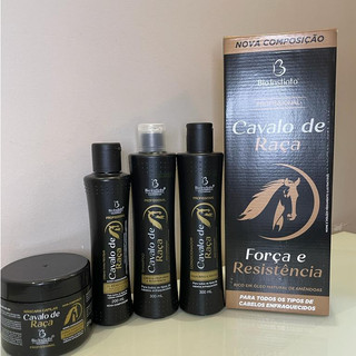 Kit Capilar Cavalo de Raça - 4 Itens - Shampoo, Condic., Creme e ...