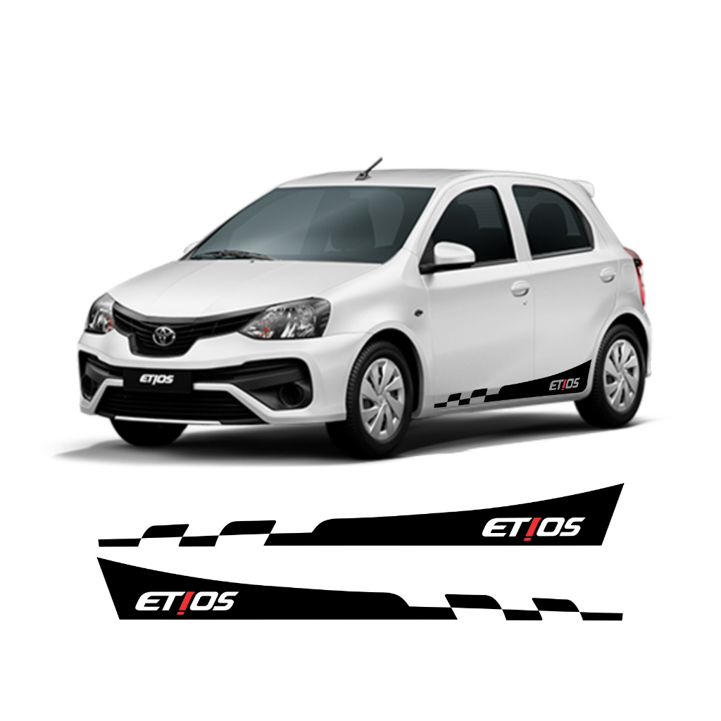 Kit Adesivo Toyota Etios Sport Acessório Tuning Sticker | Shopee Brasil