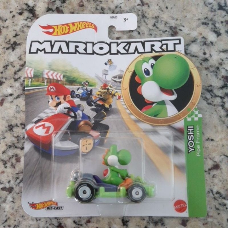 Hot Wheels Mario kart Yoshi Pipe Frame | Shopee Brasil