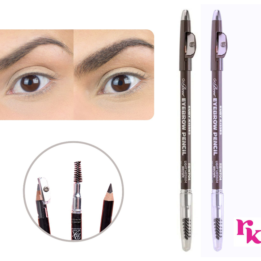 Lápis para Sobrancelhas Madeira Go Brow Ruby Kisses - Dark Brown ...