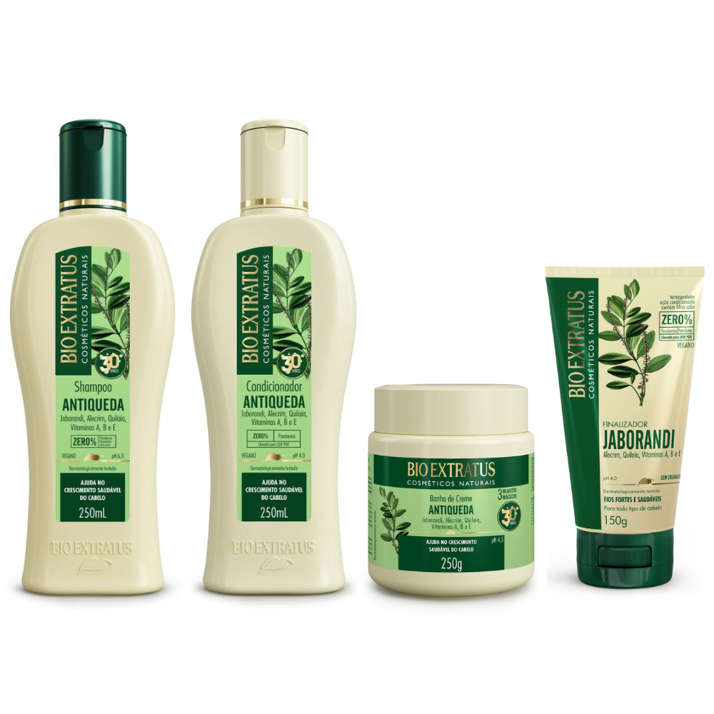Kit Jaborandi Shampoo, Condicionador, Banho de Creme 250mL e ...