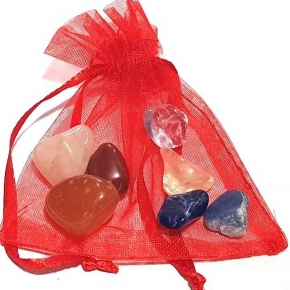 Kit cristais da Sorte Sete 7 Pedras da Sorte Roladas Chakras 100% ...