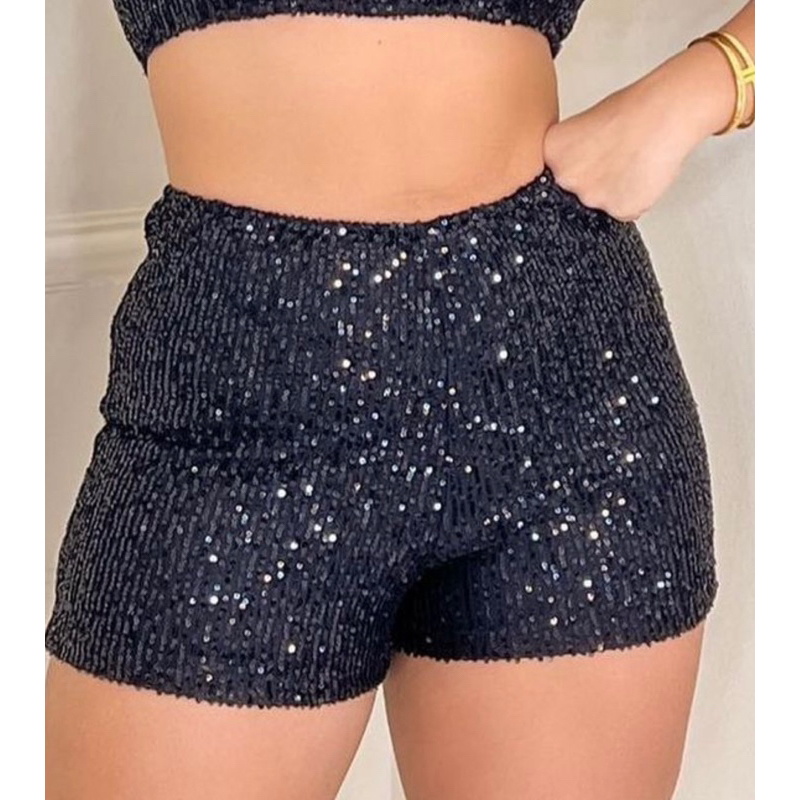 Short Feminino Paetê Brilho Curto Moda Balada Luxo Festa | Shopee Brasil
