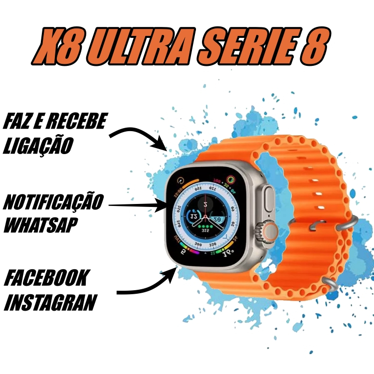 Smartwatch X8 Ultra Max , Ios E Android. | Shopee Brasil
