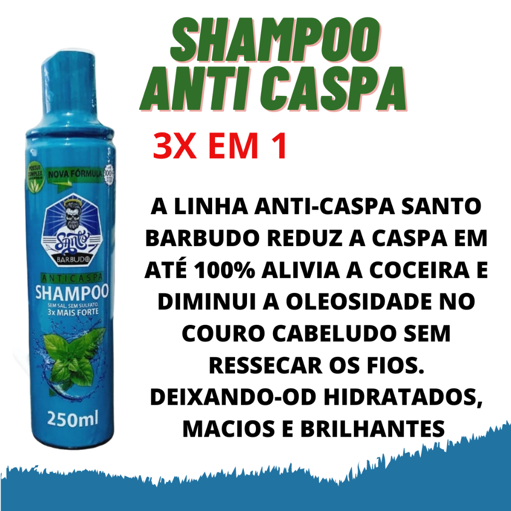 Shampoo Anti Caspa Fortalecedor Estimulante Hidratante 250ml | Shopee ...