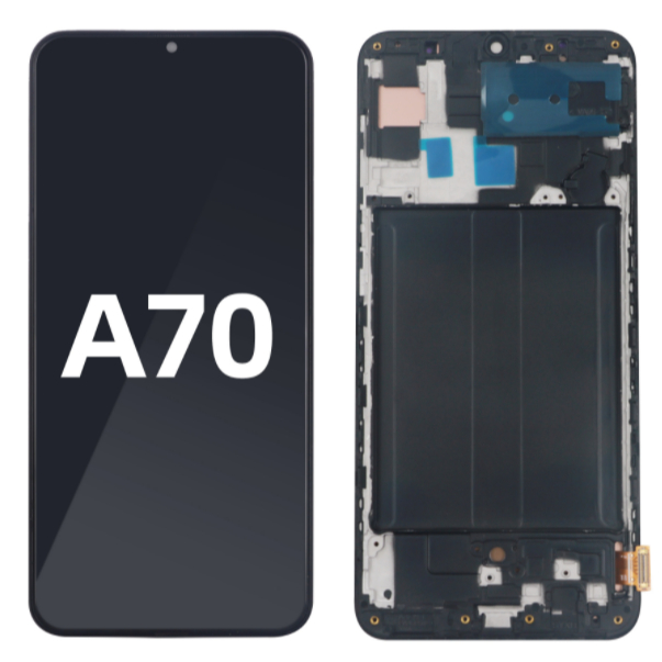 Tela Frontal Display Lcd Touch Completo A70 A705 OLED COM ARO | Shopee Brasil