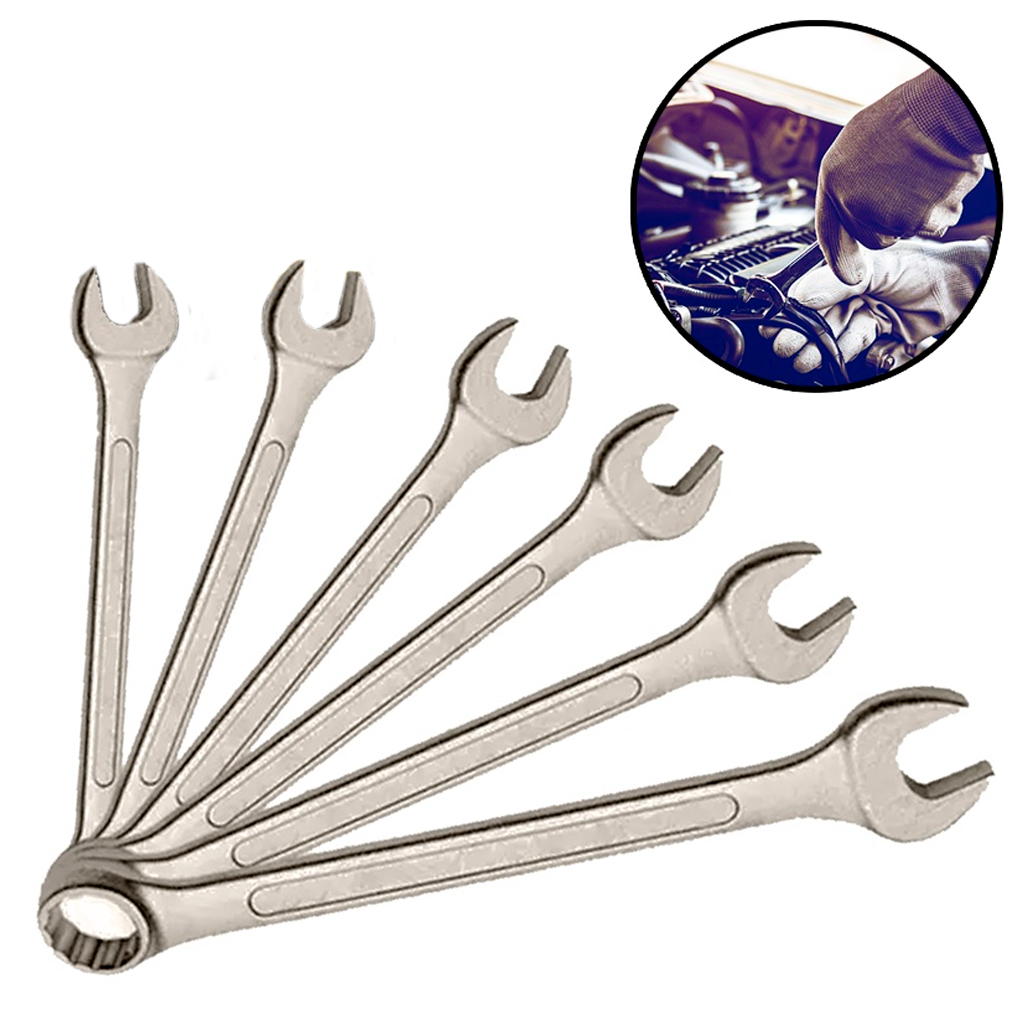 Kit Jogo De Chave Combinada Boca Estrela 6 Peças 6 - 13mm Aço Carbono ...