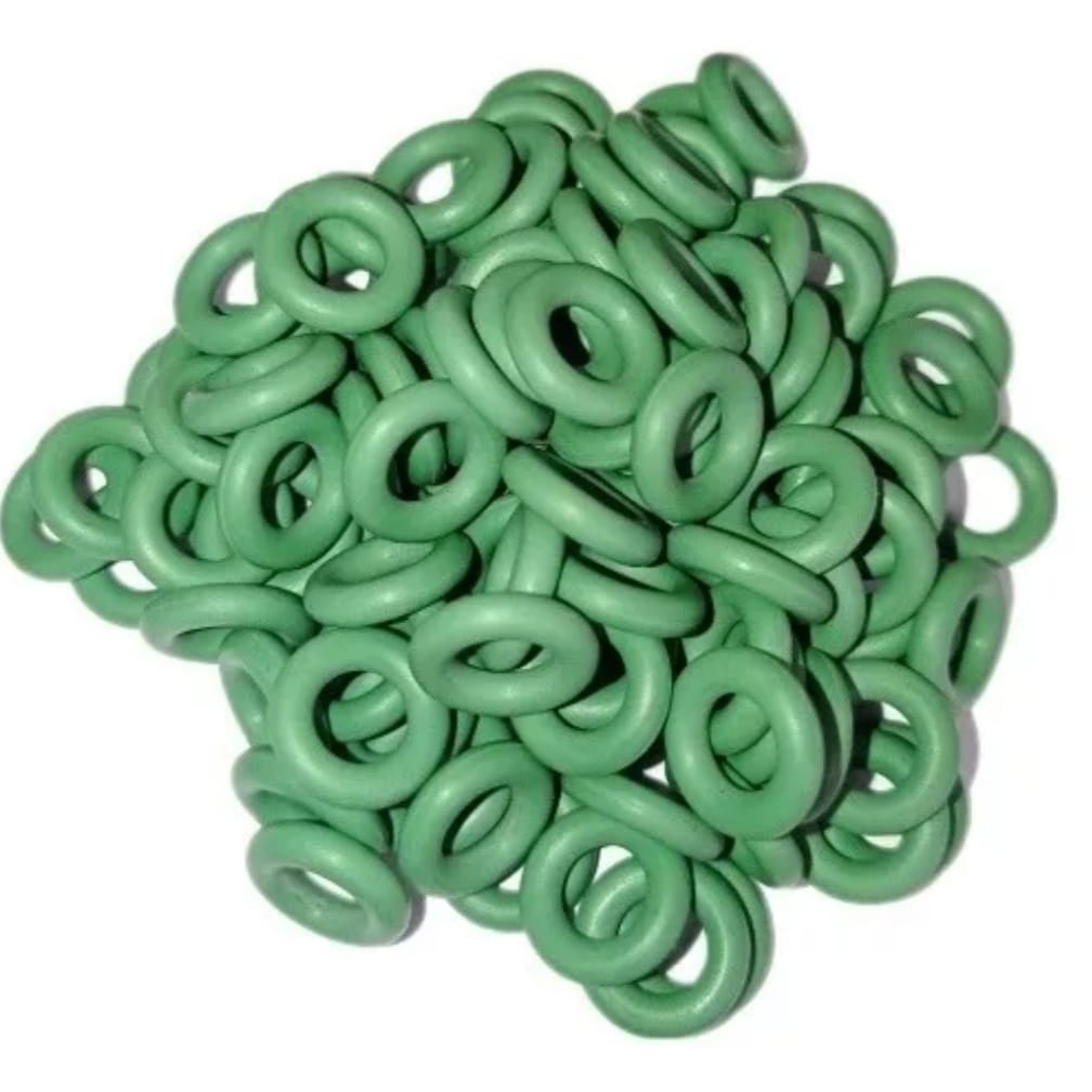 10 Unid. Anel Oring Vedação Bico Injetor Automotivo Bosch Marelli Verde ...