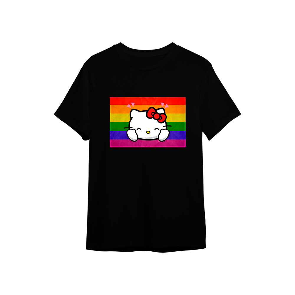 Camiseta Hello Kitty Bandeira Lgbt Gatinha Camisa REF1082 | Shopee Brasil
