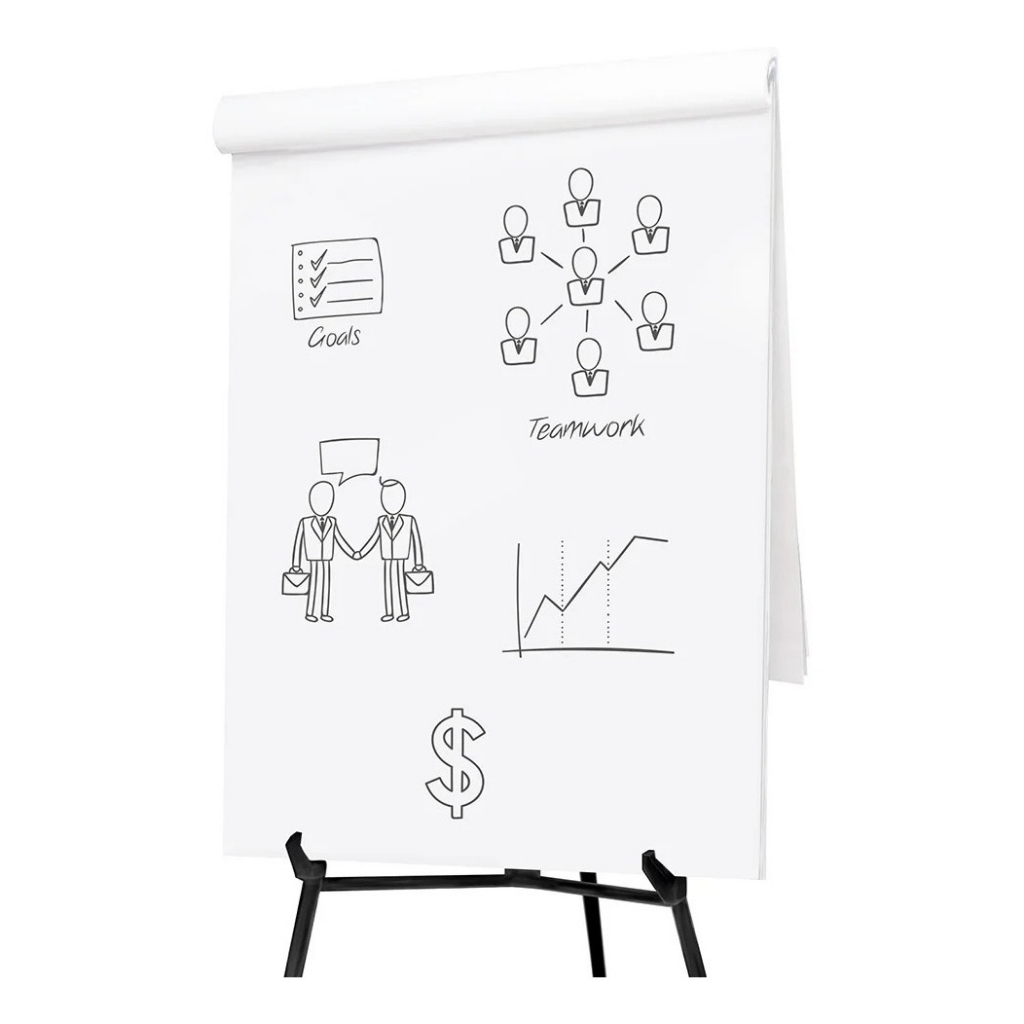 Bloco Flip Chart 58x76 50 Folhas Serrilhado | Shopee Brasil