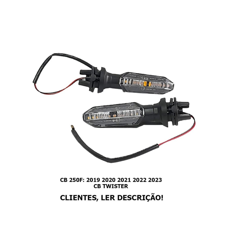 Kit C/ 2 Piscas Led Seta Cb Twister 250 Cb 250f 2019 2020 2021 2022 ...