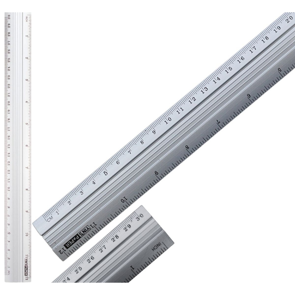 Regua 30cm de Aluminio 12 Polegadas Projetista Profissional para ...