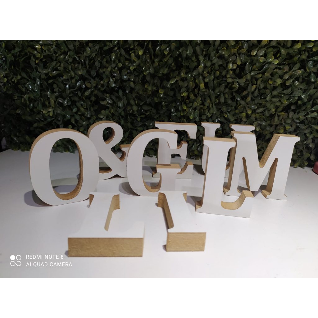 Letra em MDF BRANCO TX de 30cm | Shopee Brasil