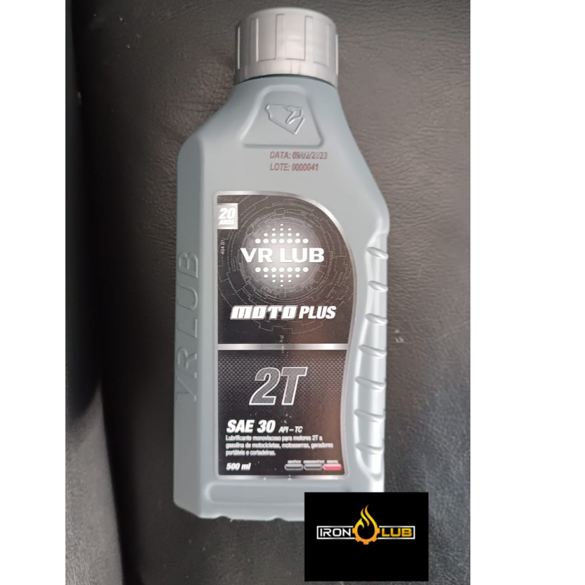ÓLEO LUBRIFICANTE SAE 30 VR LUB MOTO PLUS 2T - 500ML | Shopee Brasil