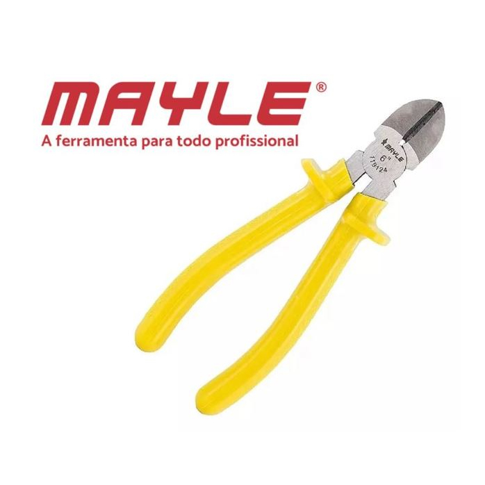 Alicate de corte diagonal isolado 6" - 119124M - Mayle | Shopee Brasil