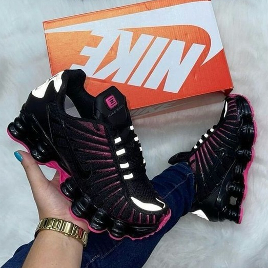 Nike shox doze 12 Molas masculino e feminino Refletivo Preto super ...