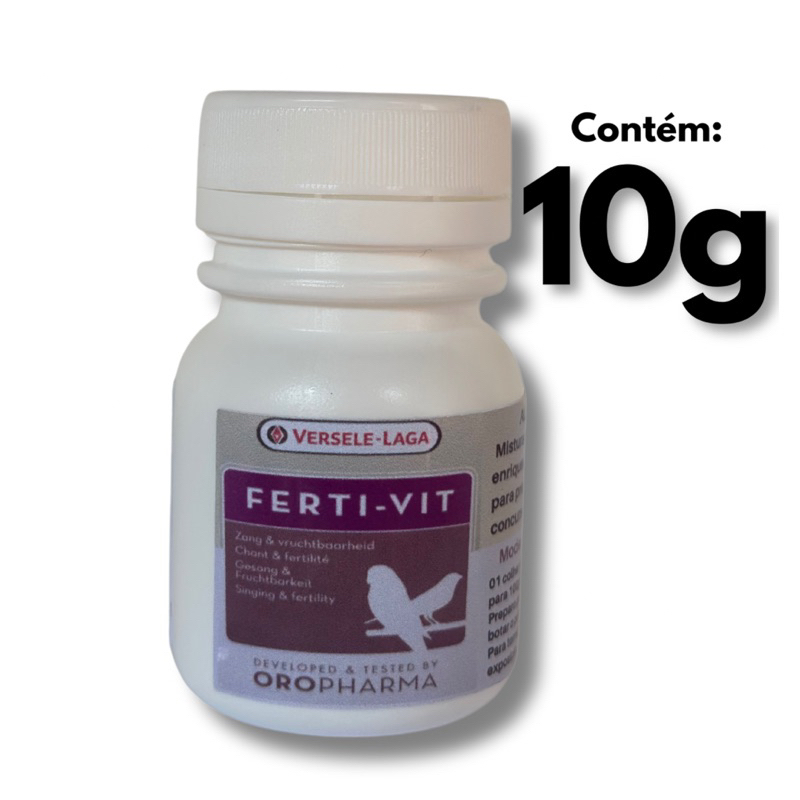 FERTI-VIT - Importado - EM PÓ - reprodução para aves | Shopee Brasil