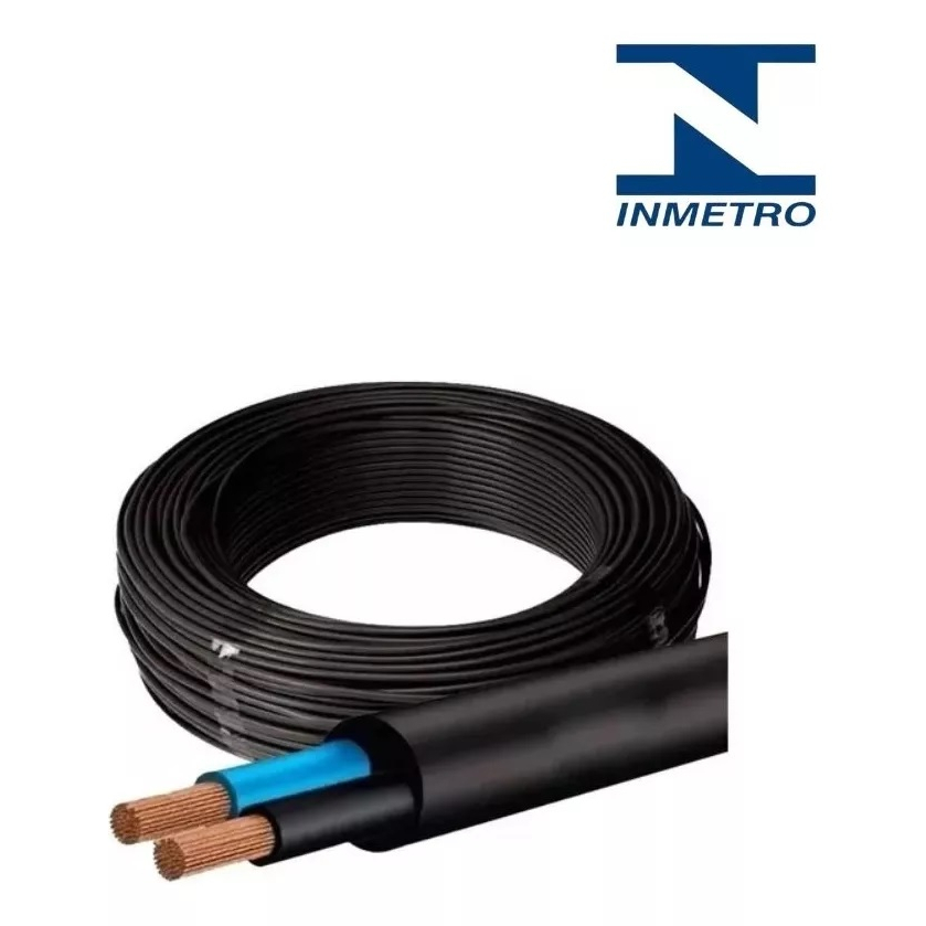 Cabo Pp 2 Vias x1mm Extensão Tomada Pvc Cabex Flexível 3 Mts | Shopee ...