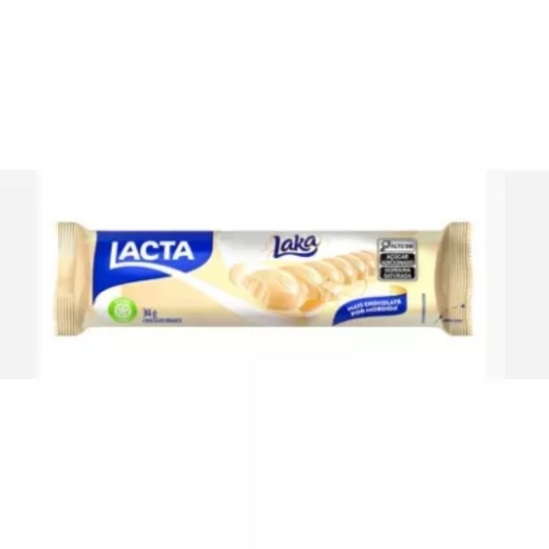 Chocolate Branco Lacta 30g a unidade. | Shopee Brasil