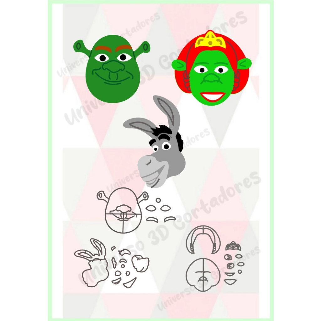 cortador kit shrek | Shopee Brasil