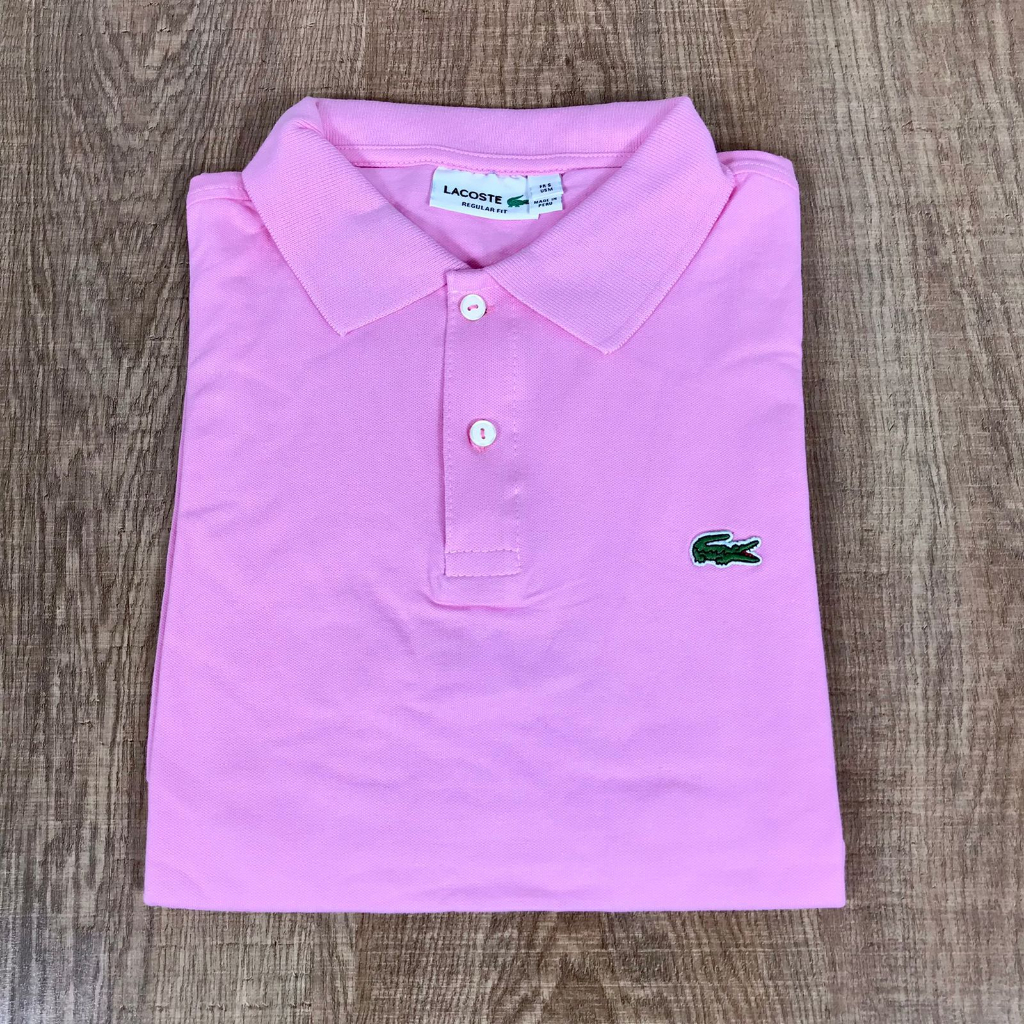 Camisa/Camiseta Polo Masculina Lacoste Rosa | Shopee Brasil