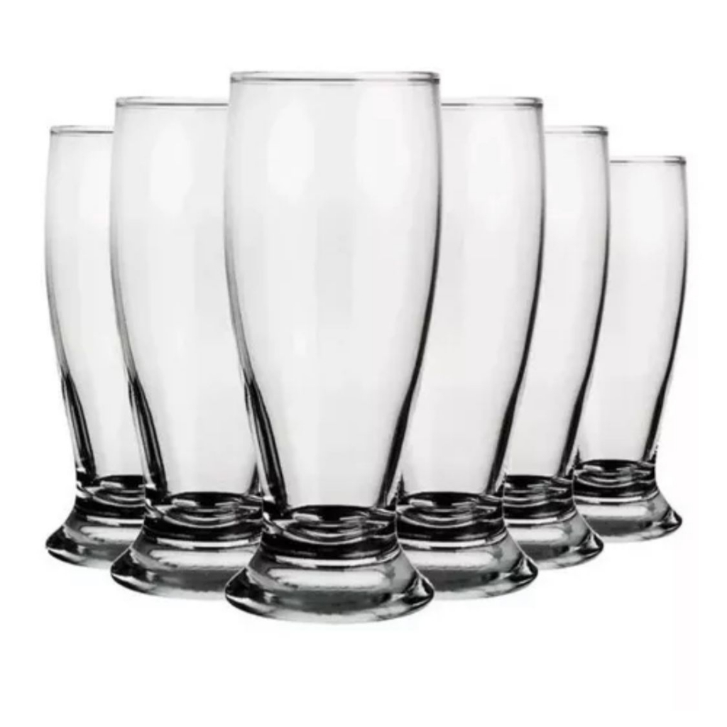 Kit Jogo Tulipa Copo Munich 200ml 06 Unidades Cerveja Nadir Figueiredo Chopp Transparente Bar ...
