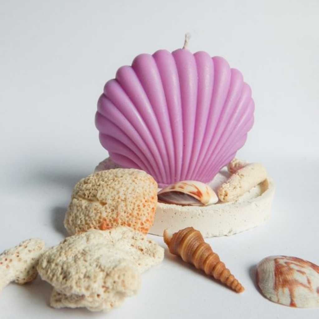 Vela De Concha Aromática Perfumada Artesanal - Vela Concha Escultura ... Vela De Concha Aromática Perfumada Artesanal - Vela Concha Escultura ...