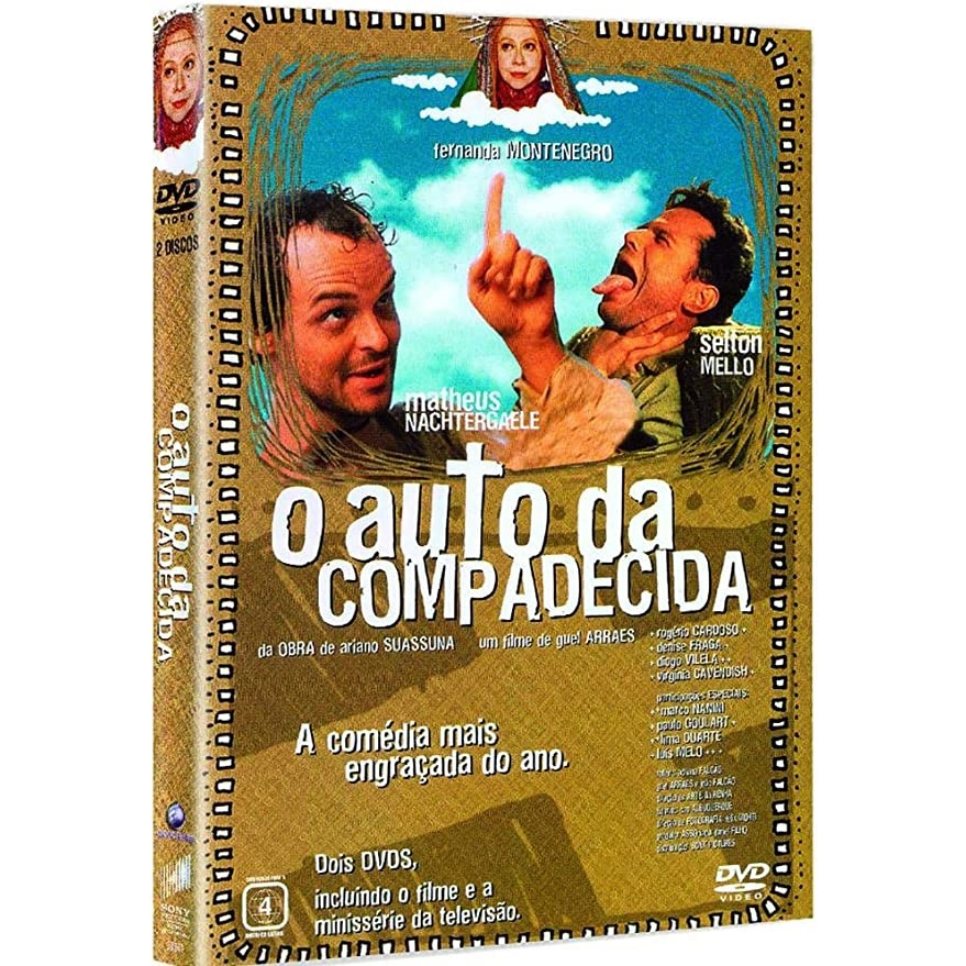 DVD Duplo O Auto da Compadecida - 2 Discos - Filme + Minissérie ...