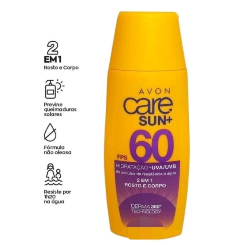 protetor solar facial e corporal fator 60 Avon 200g | Shopee Brasil