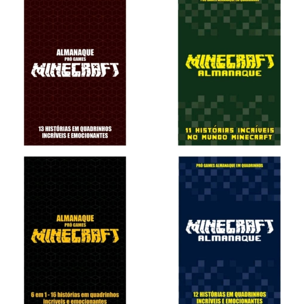 Kit C/4 Livros / Almanaque Minecraft - Histórias em Quadrinhos | Shopee ...