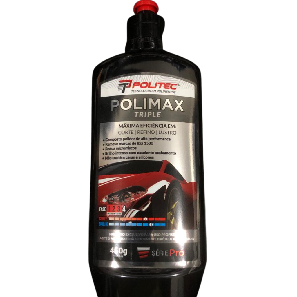 POLIMAX - CORTE, REFINO E LUSTRO 450g - POLITEC | Shopee Brasil
