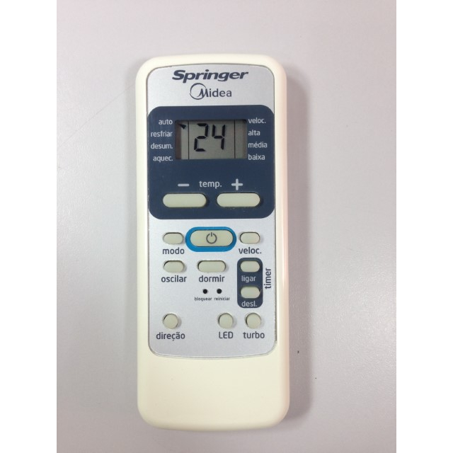 Controle Remoto Springer Midea Ar R041 Usado Ok | Shopee Brasil