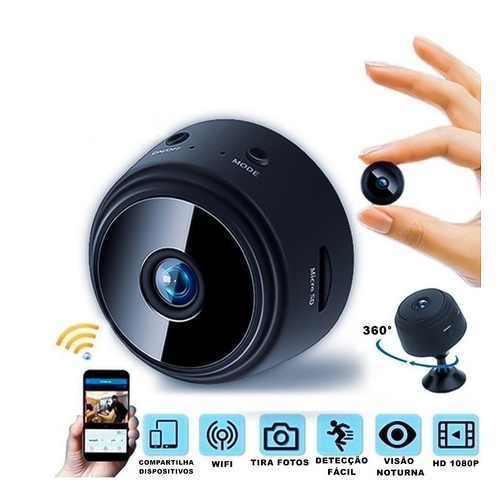 A9 Visão Noturna HD Mini Wifi Câmera 1080P Night Vision Sem Fio ...