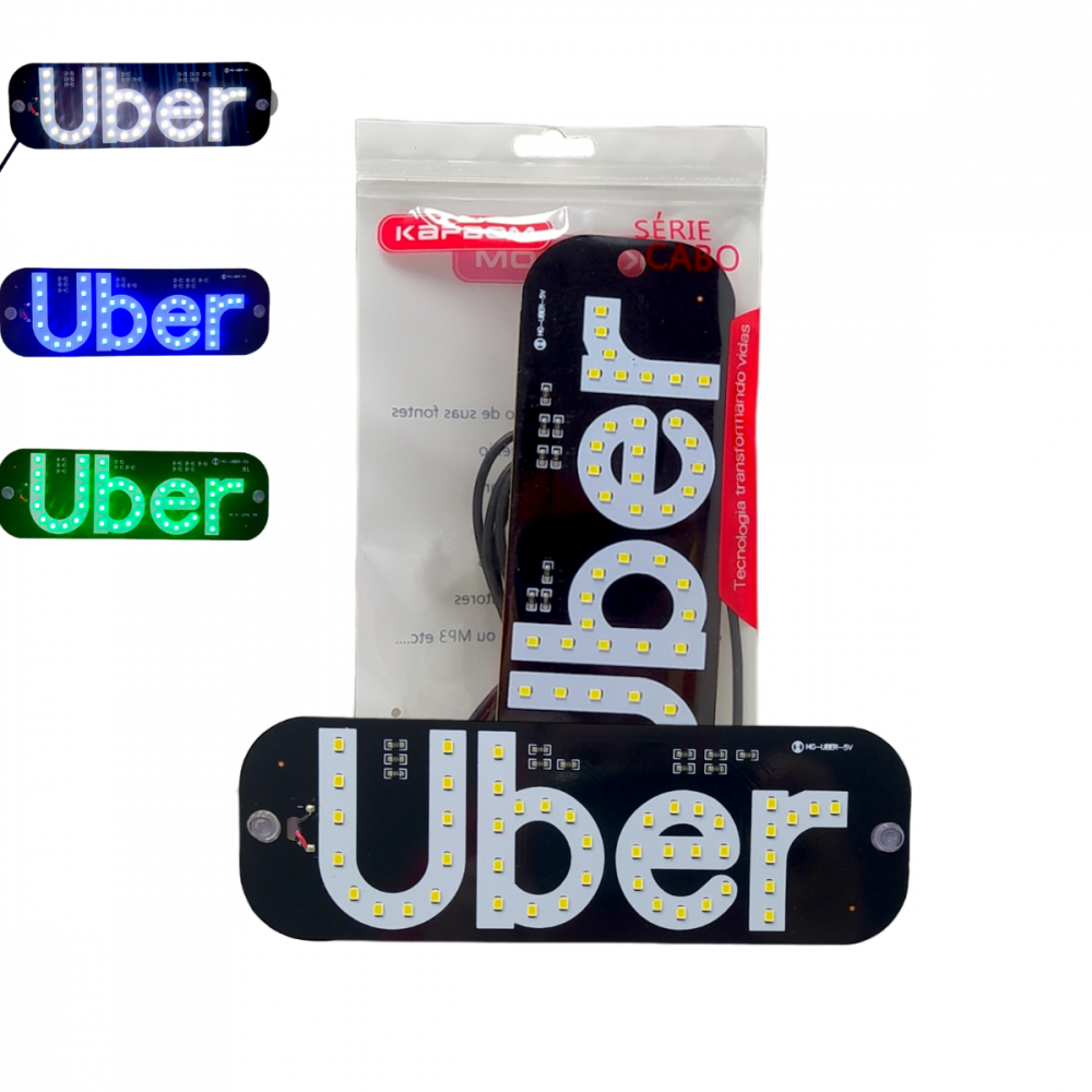 Placa Uber entrada USB | Shopee Brasil
