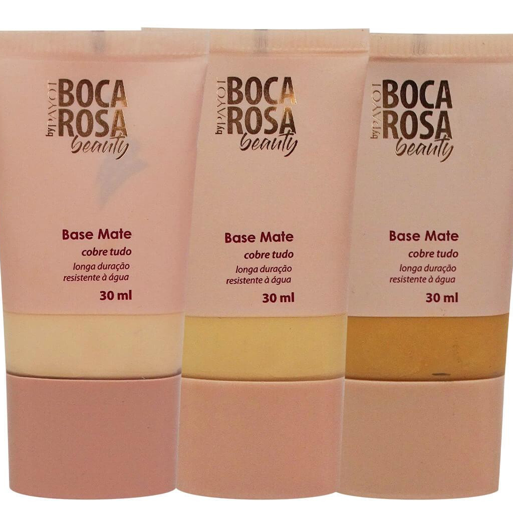 BASE LIQUIDA MATTE ALTA COBERTURA BOCA ROSA BEAUTY LEIA DESCRIÇÃO ...