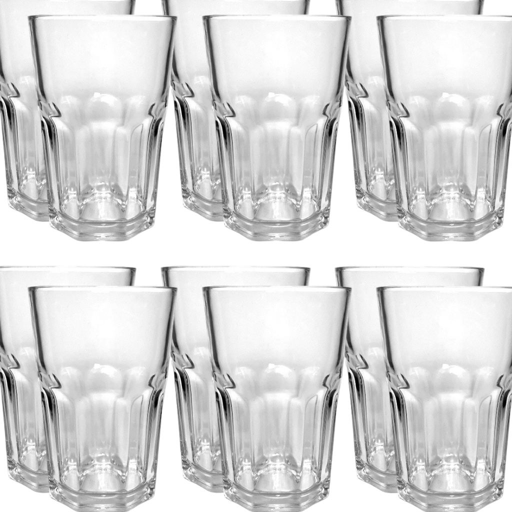 Jogo C/12 Copos Alto De Vidro Chicago Long Drink 310mL | Shopee Brasil