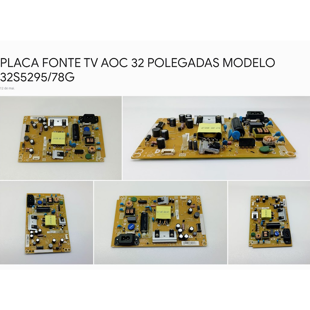 Placa Fonte Tv Aoc 32 Polegadas Modelo 32 S5295/78 G | Shopee Brasil