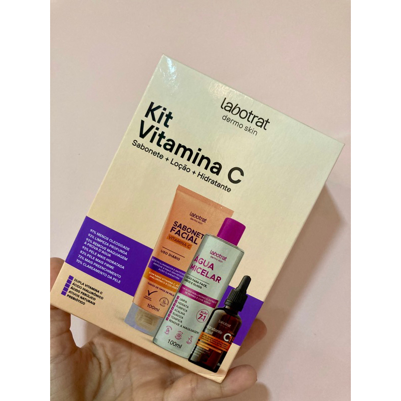 Kit Vitamina C 3 produtos Sabonete + Loção + Hidratante | Shopee Brasil