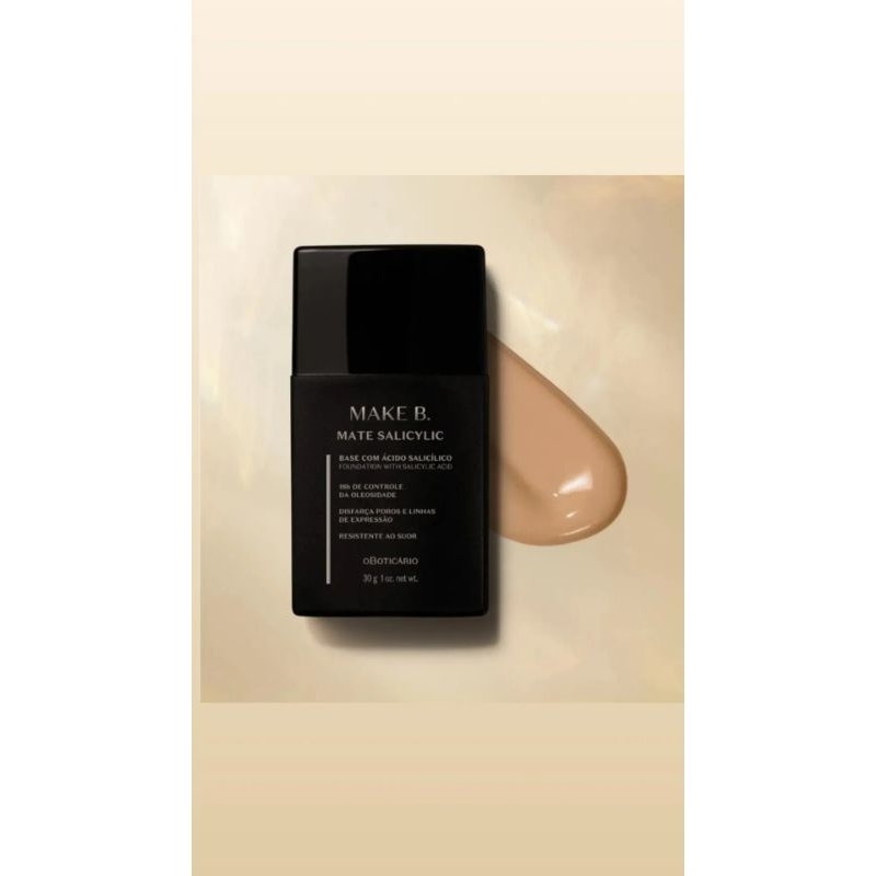 Base Líquida Cor 170 Make B. Mate Salicylic 30g | Shopee Brasil