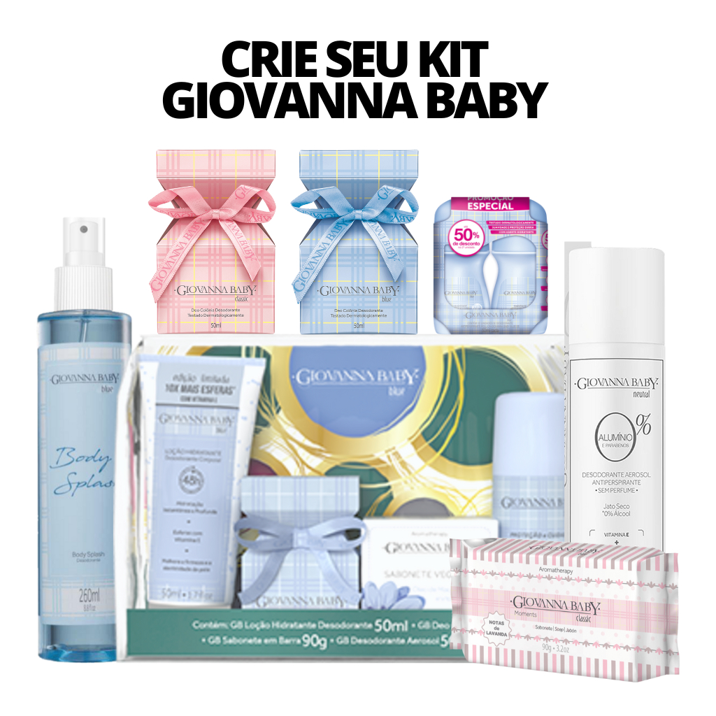 Kit Giovanna Baby Presente Desodorante Sabonete em Barra Colonia ...