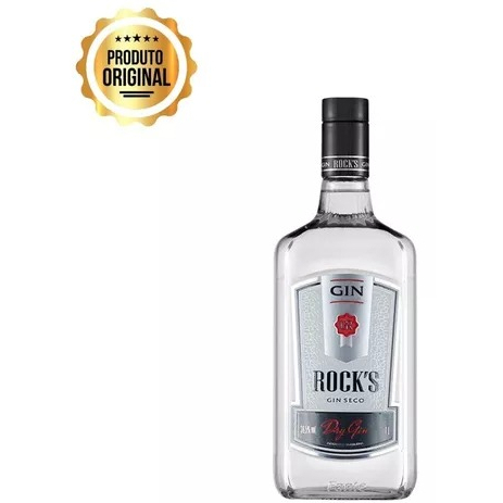 Gin Rocks Seco Tradicional 1l | Shopee Brasil